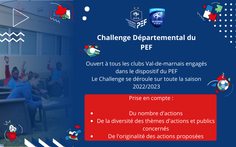 [Challenge Départemental du PEF] – DISTRICT DU VAL-DE-MARNE DE FOOTBALL